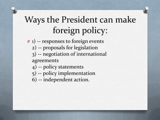 Us foreign policy | PPTX