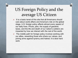 Us foreign policy | PPT