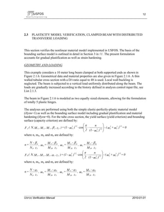 Usfos verification manual | PDF
