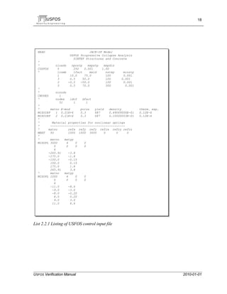 Usfos verification manual | PDF