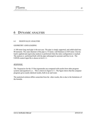Usfos verification manual | PDF