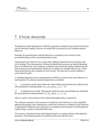 Usfos verification manual | PDF