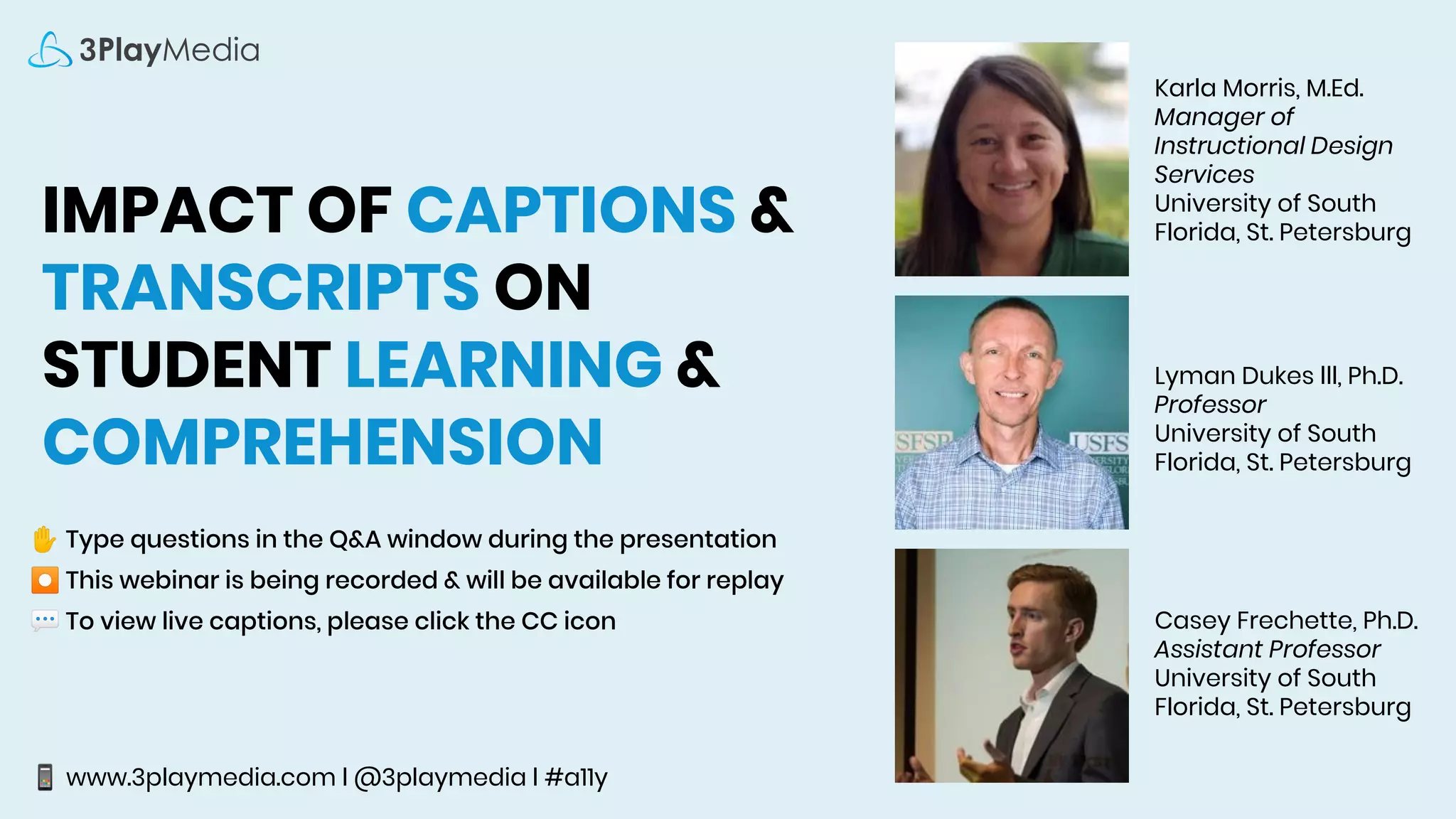 Impact of Captions & Transcripts on Student Learning & Comprehension | PDF