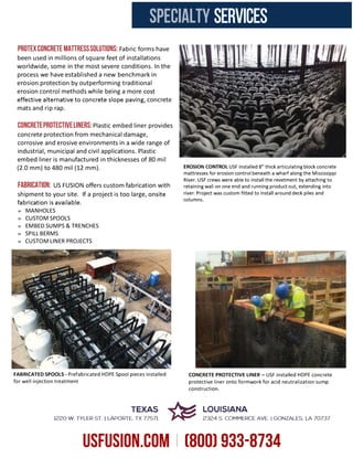 US FUSION & Specialty Construction General Capabilities Brochure | PDF