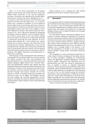 An interesting case of recurrent VT/Tdp following chloroquine drug ...