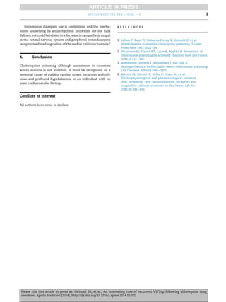 An interesting case of recurrent VT/Tdp following chloroquine drug ...