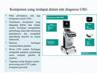 Komponen yang terdapat dalam alat diagnosa USG.pptx