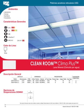 Usg ceilings-systems-catalog-es-mex-grplf | PDF