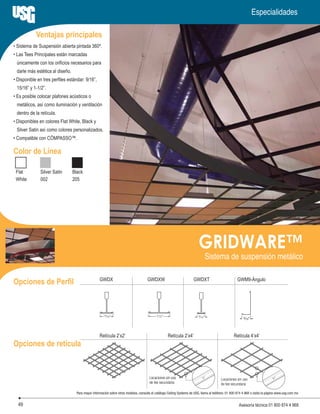 Usg ceilings-systems-catalog-es-mex-grplf | PDF