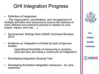 Global Health Initiative Principle on Integration_4.23.13