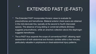 USG of abdominal injury interpretation uses | PPTX