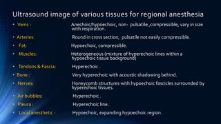 Usg and anaesthesia | PPTX
