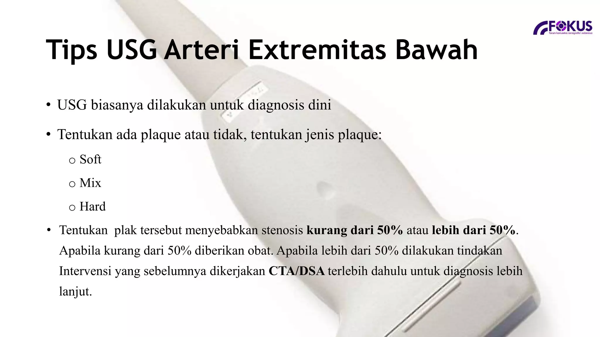 USG Arteri Extremitas Bawah/Inferior | PPTX