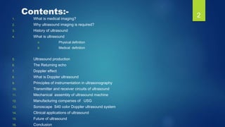 Ultrasound Machine-A Revolution In Medical Imaging | PPTX