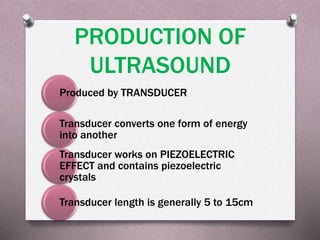 Ultrasound physics | PPTX