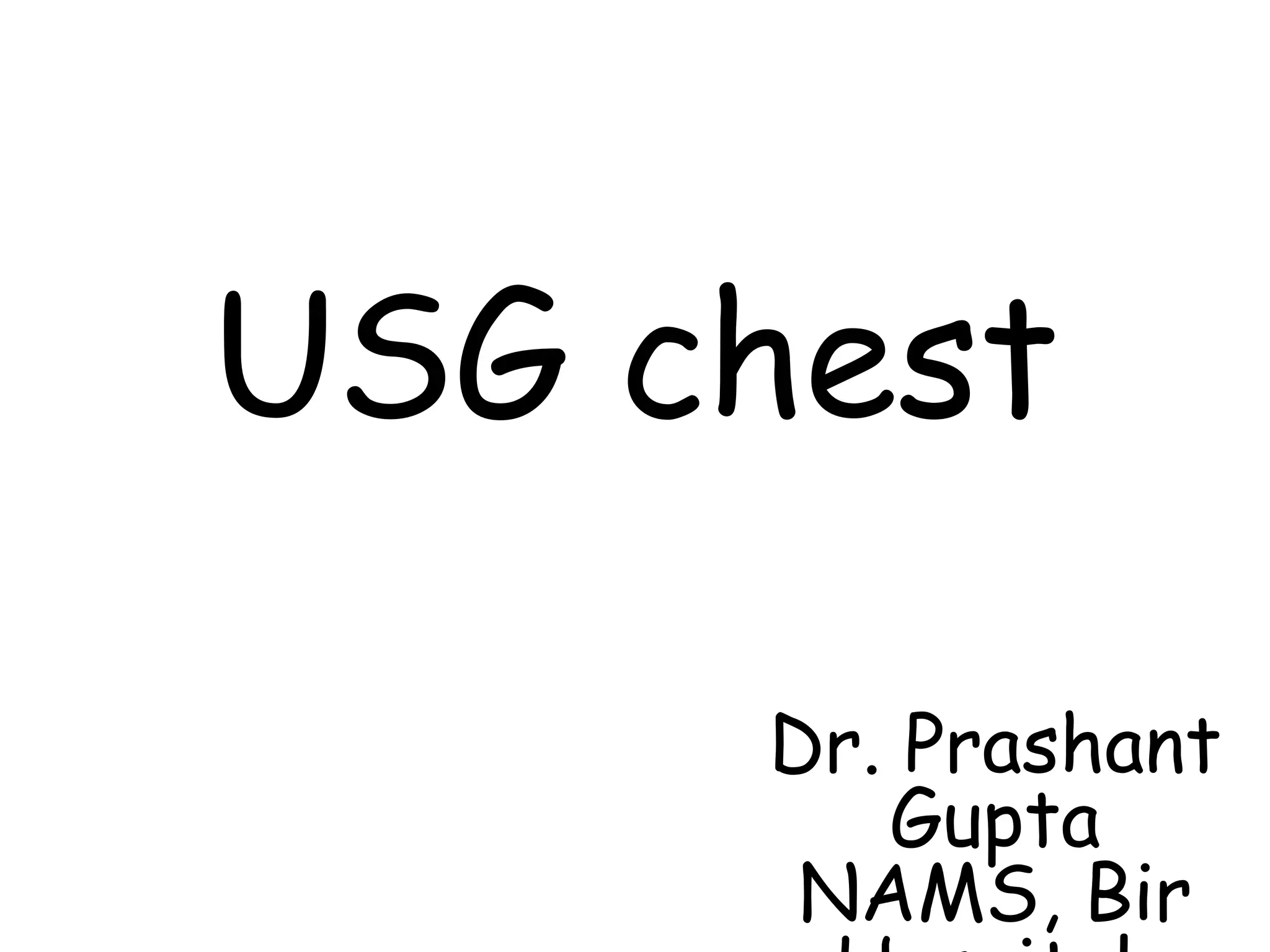 USG chest | PPTX