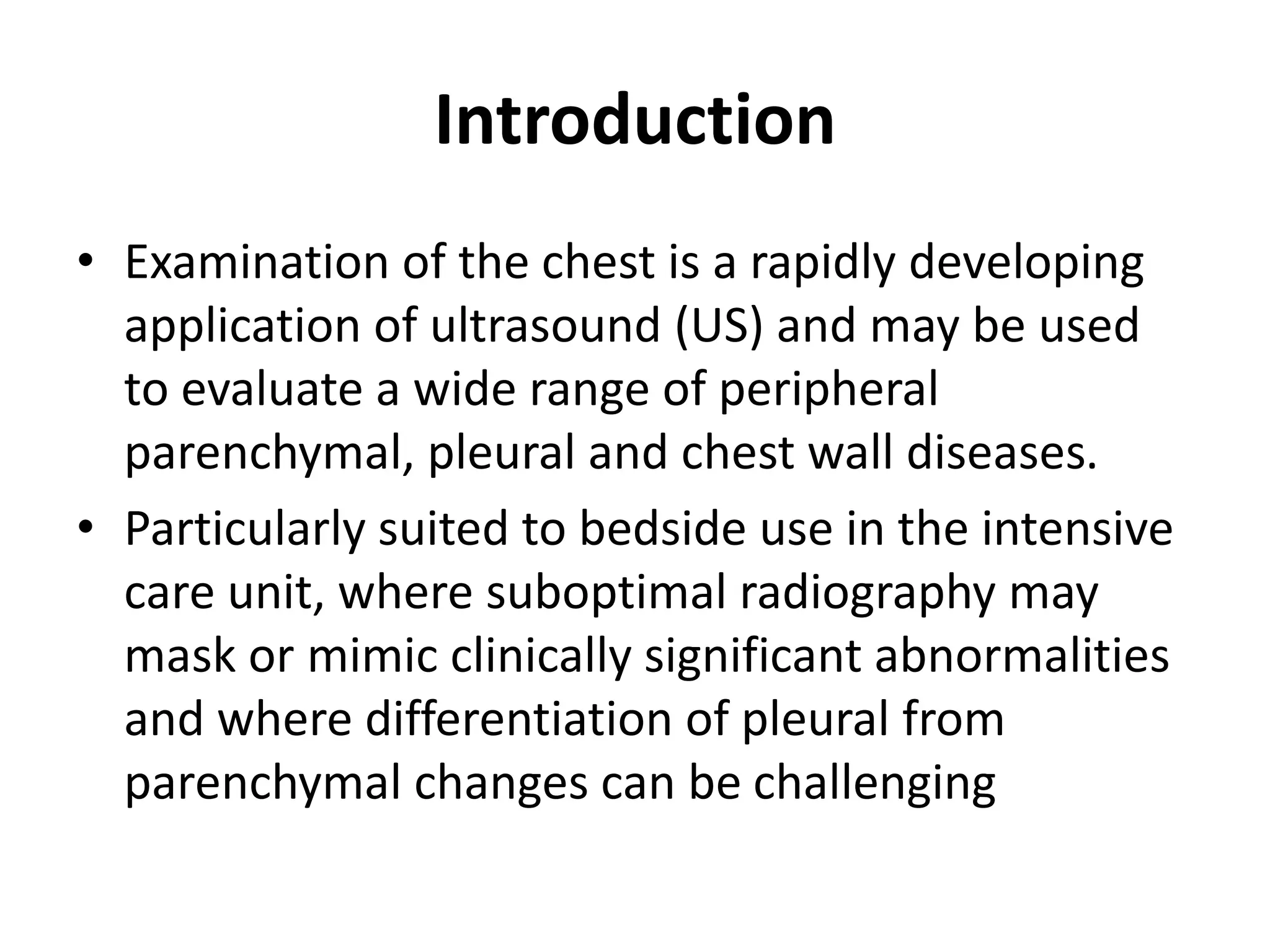 USG chest | PPTX
