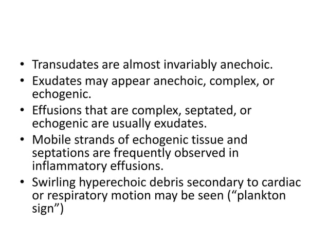 USG chest | PPTX | Lung and Respiratory Health | Diseases and Conditions