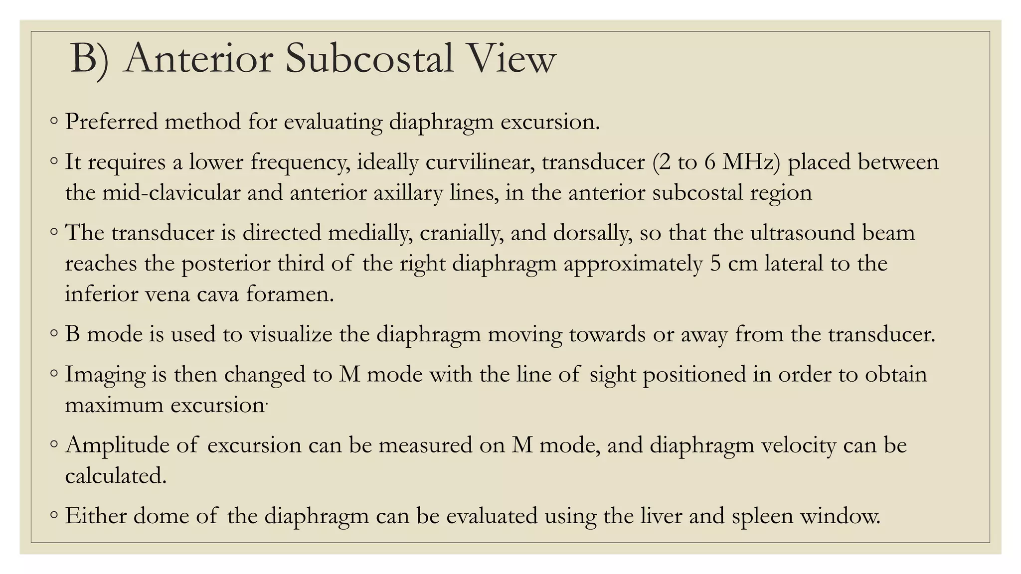 ULTRASONOGRAPHY OF DIAPHRAGM AND ITS CLINICAL IMPLICATION | PPTX