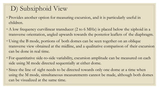 ULTRASONOGRAPHY OF DIAPHRAGM AND ITS CLINICAL IMPLICATION | PPTX
