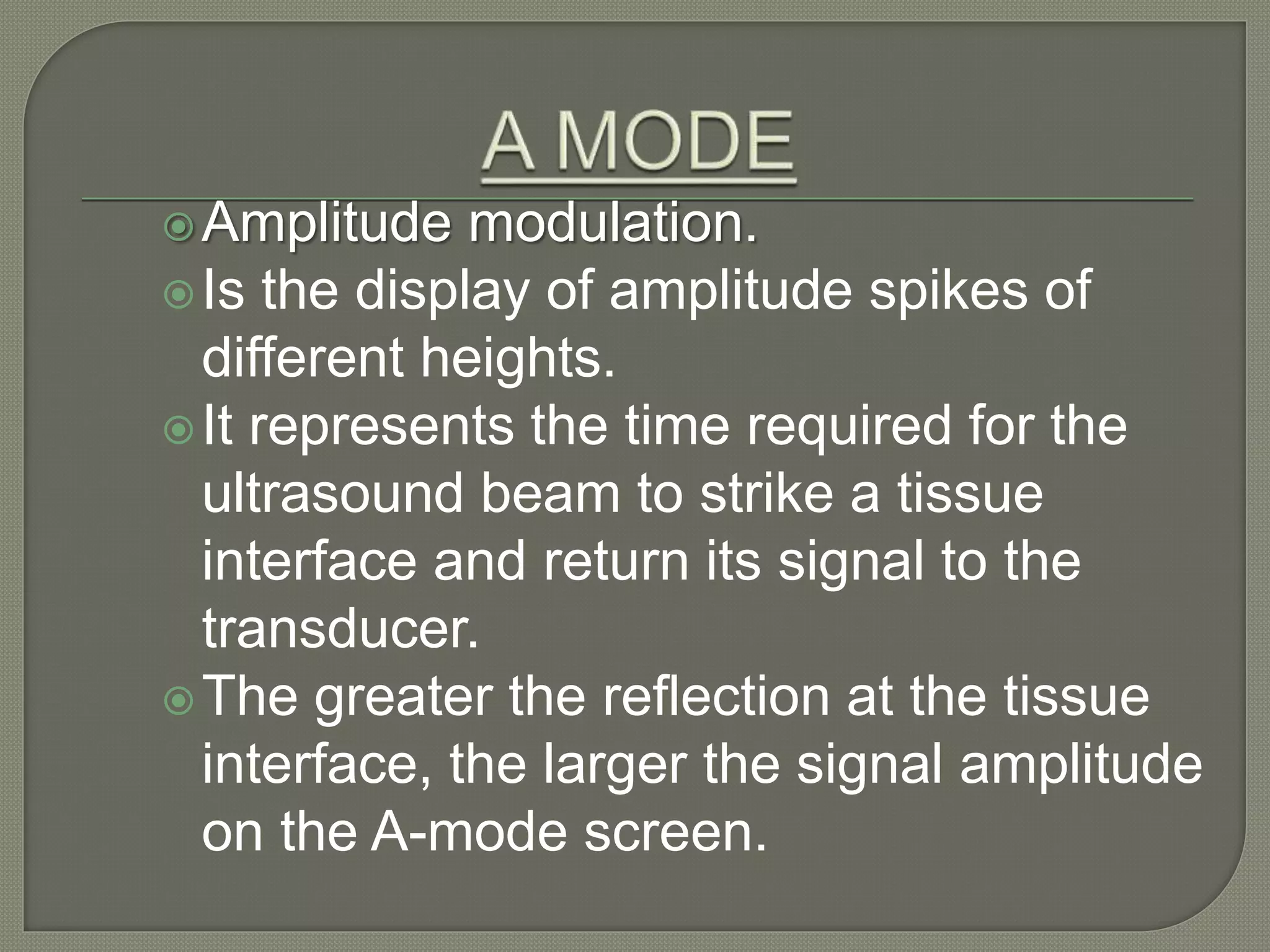 Usg diplay modes | PPTX