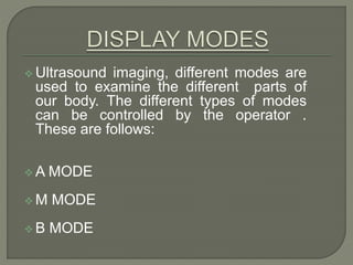 Usg diplay modes | PPTX