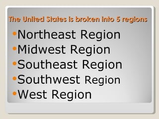 US Geography Powerpoint | PPT