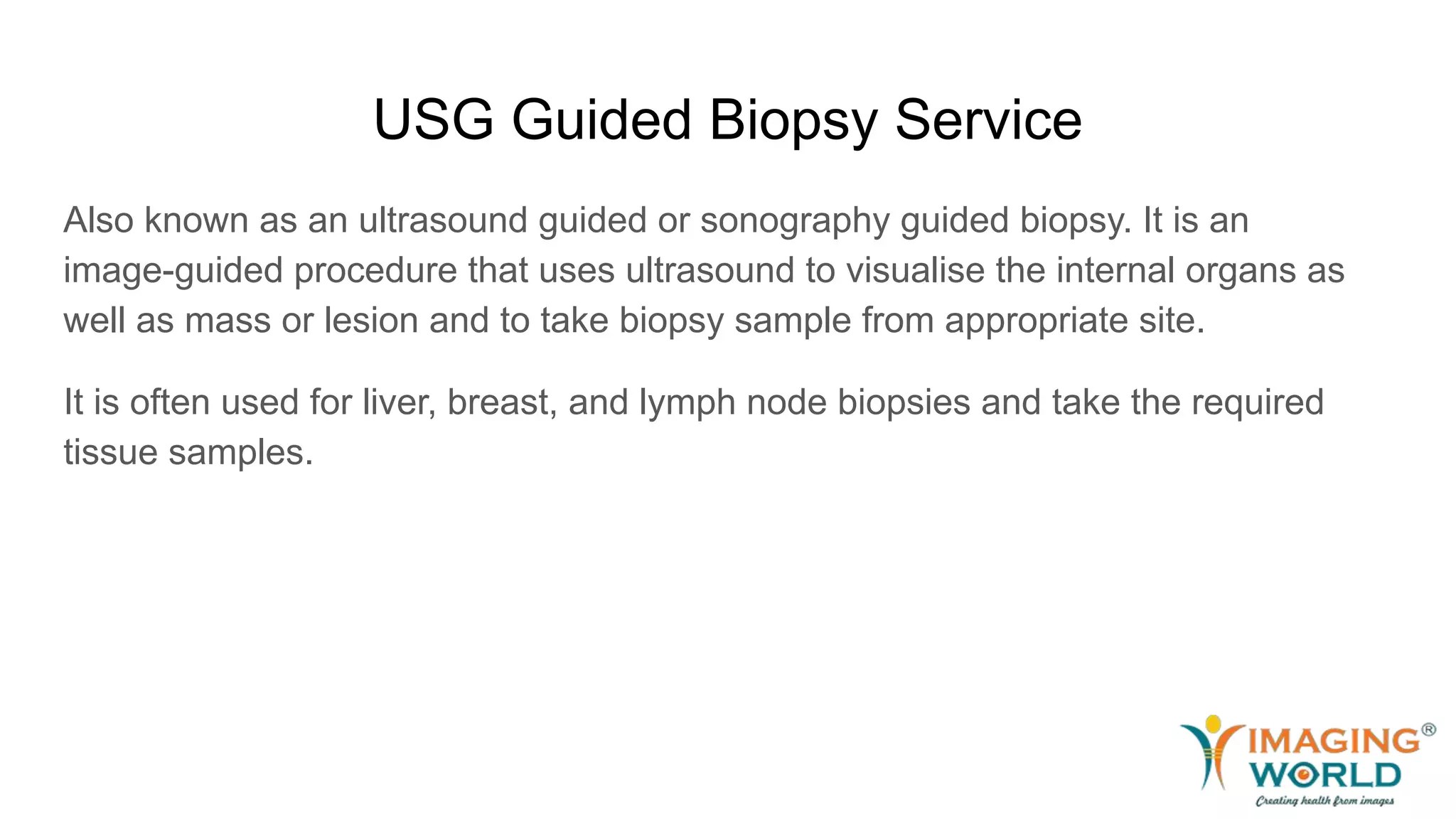 Usg guided biopsy procedure in ahmedabad | PDF