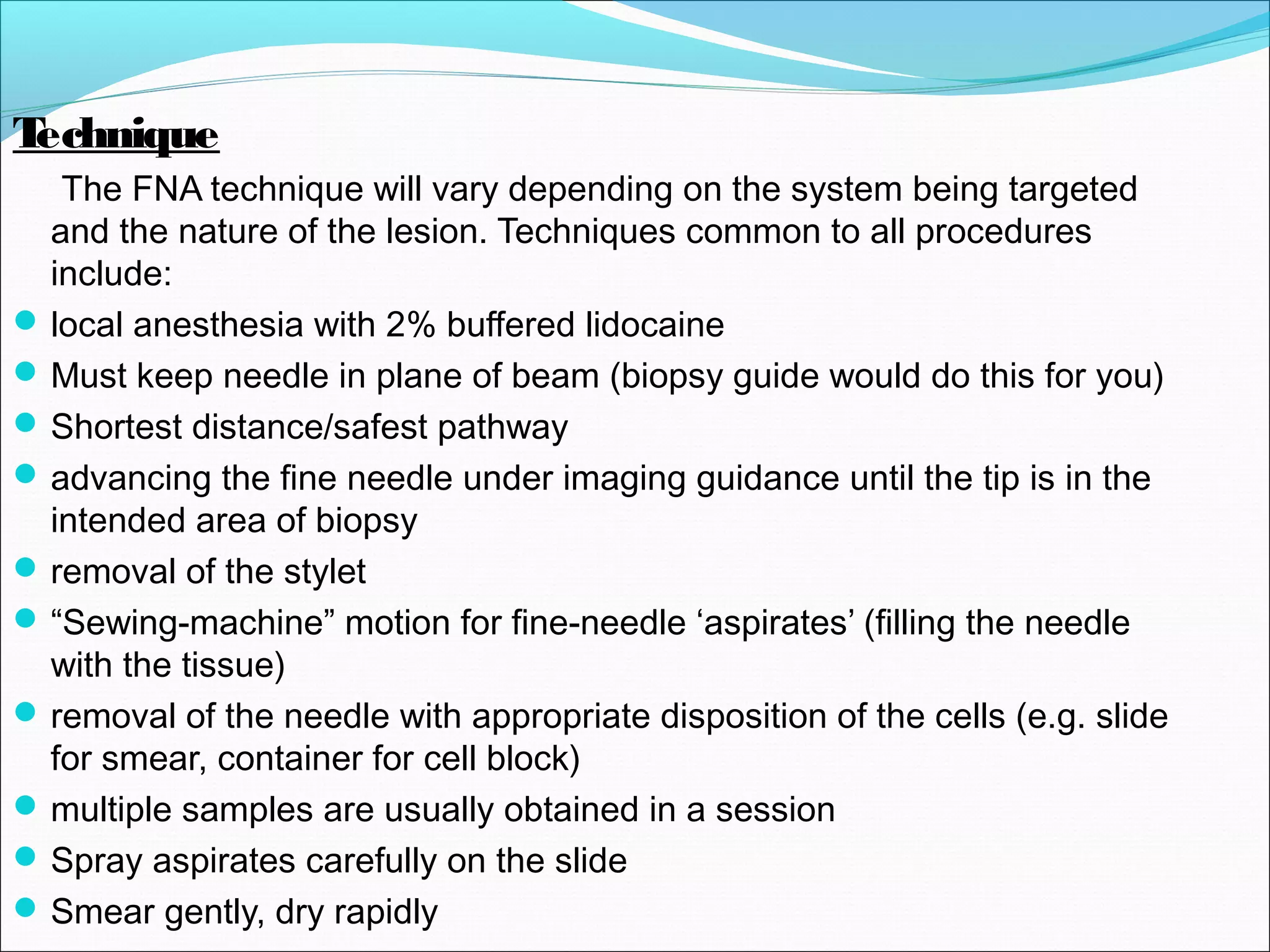 Usg guided FNA biopsy | PPT