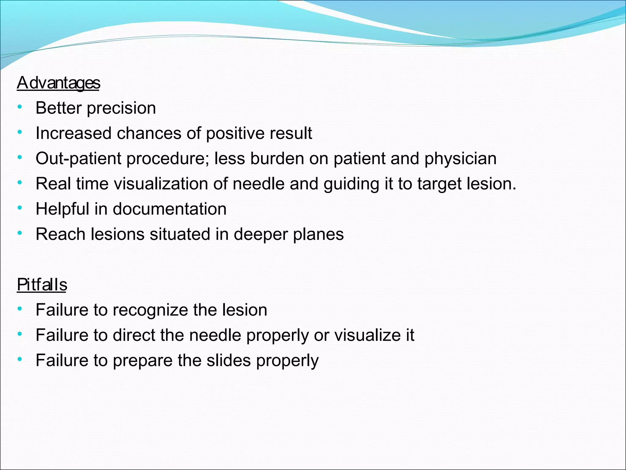 Usg guided FNA biopsy | PPT