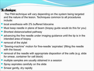 Usg guided FNA biopsy | PPT