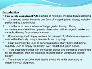 Usg guided FNA biopsy | PPT