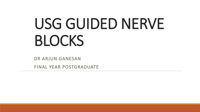 USG GUIDED NERVE BLOCKS PEC 1 PEC 2 BLOCK | PPTX | Death, Injury, or ...