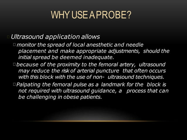 Ultrasound guided nerves block | PPTX | Death, Injury, or Military ...