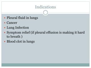 USG Guided Tapping.pptx,Lung Infection Symptom relief (if pleural ...