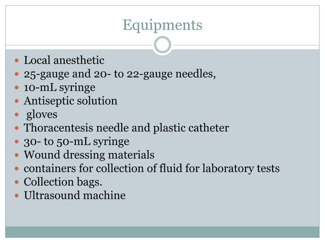 USG Guided Tapping.pptx,Lung Infection Symptom relief (if pleural ...