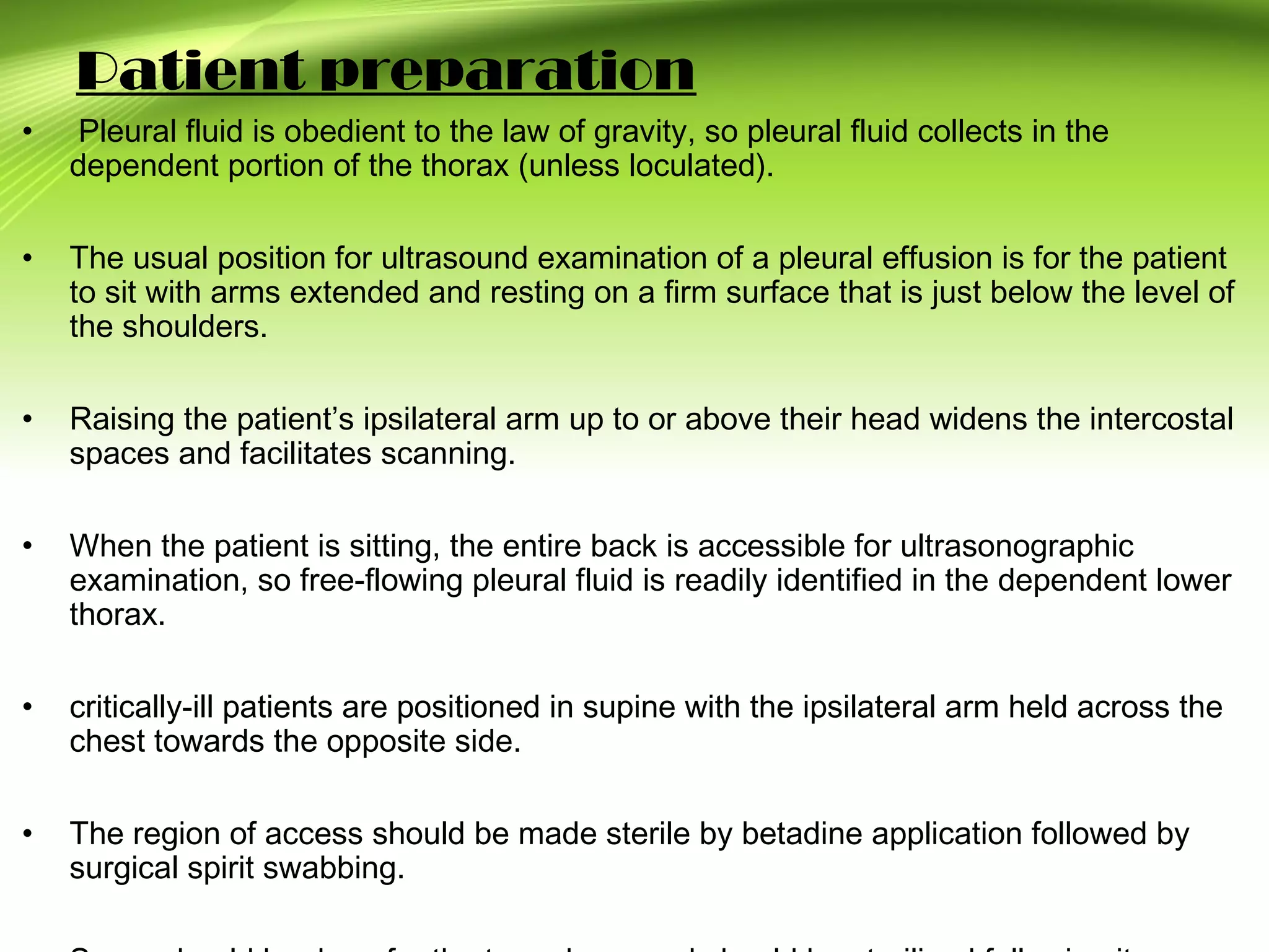 USG Guided Thoracentesis | PPT