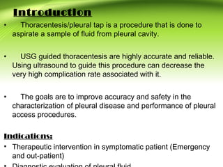 USG Guided Thoracentesis | PPT