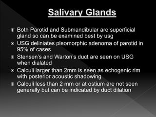 Usg head and neck | PPTX