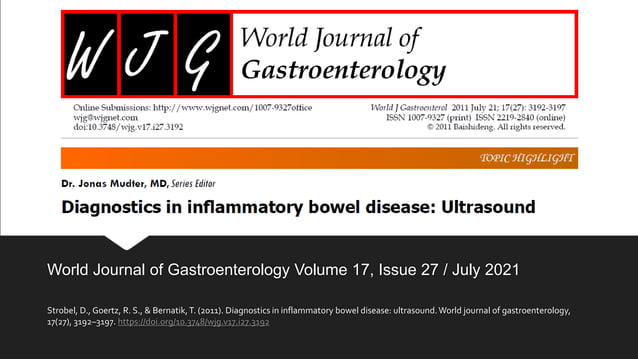 Diagnostics in Inflammatory Bowel Disease (IBD): Ultrasound | PPTX ...
