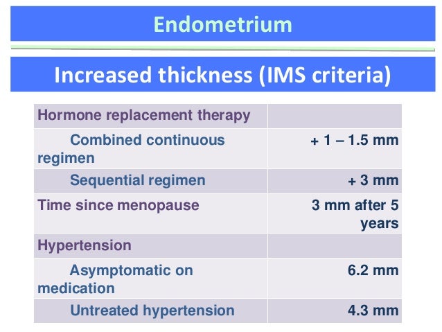 Endometrial Thickness