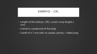 Usg in first trimester | PPTX