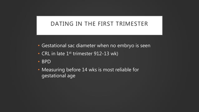 Usg in first trimester | PPTX