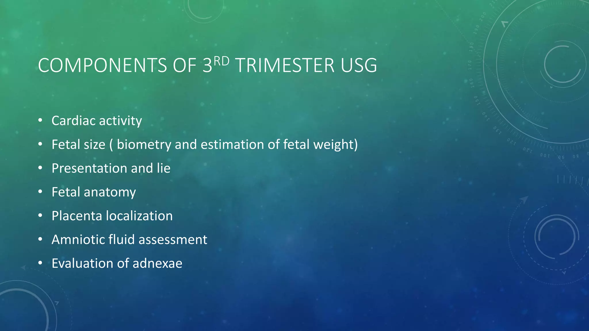 Usg in third trimester, placenta and amniotic fluid | PPTX