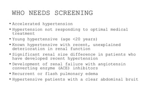 Ultrasound of renal hyperTension and Doppler findings | PPTX