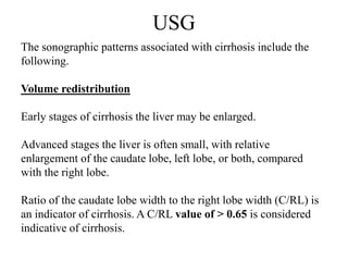 Liver cirrhosis USG | PPTX