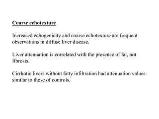 Liver cirrhosis USG | PPTX