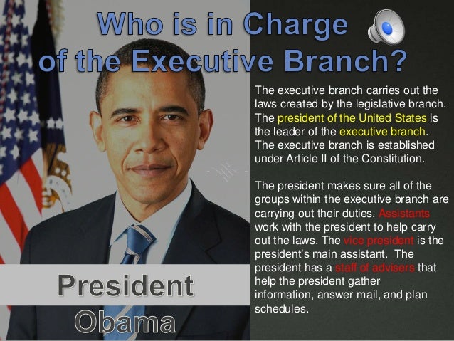 The Executive Branch-US GOVERNMENT CHPT 5