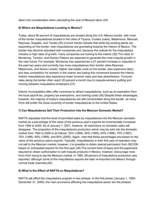 Us Govt Explanation Of Maquiladora | DOCX