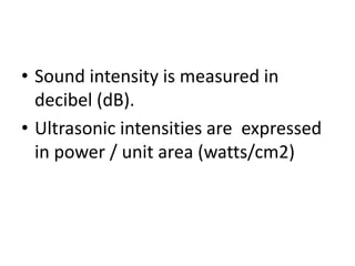 ULTRASOUND PHYSICS | PPT
